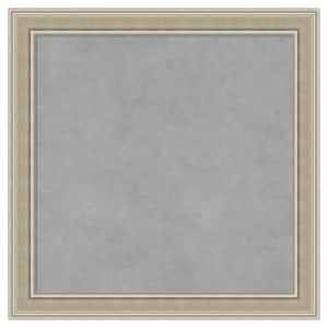 Amanti Art Mezzo Silver 52 in. x 24 in. Framed Magnetic Board ...