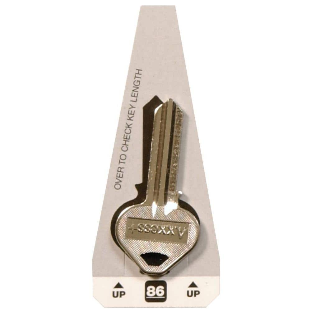 Hillman #86 Blank Russwin Lock Key 440861 - The Home Depot