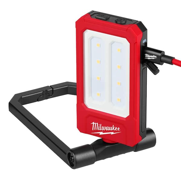 Milwaukee 500 Lumen USB-C Rechargeable Low-Profile Magnetic Task Light ...