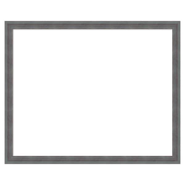 Amanti Art Dixie Grey Rustic 32 in. x 26 in. Wood Framed Dry Erase ...