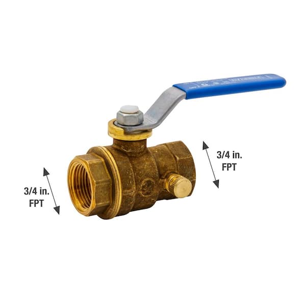Buy 3/4 in. x 3/4 in. Forged Brass Threaded Ball and Waste Valve Online ...