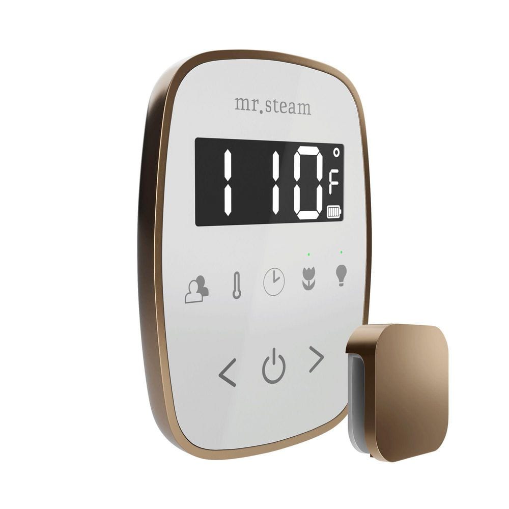 Mr. Steam TempoFlex Steam Shower Control and Steamhead in White Nouveau ...