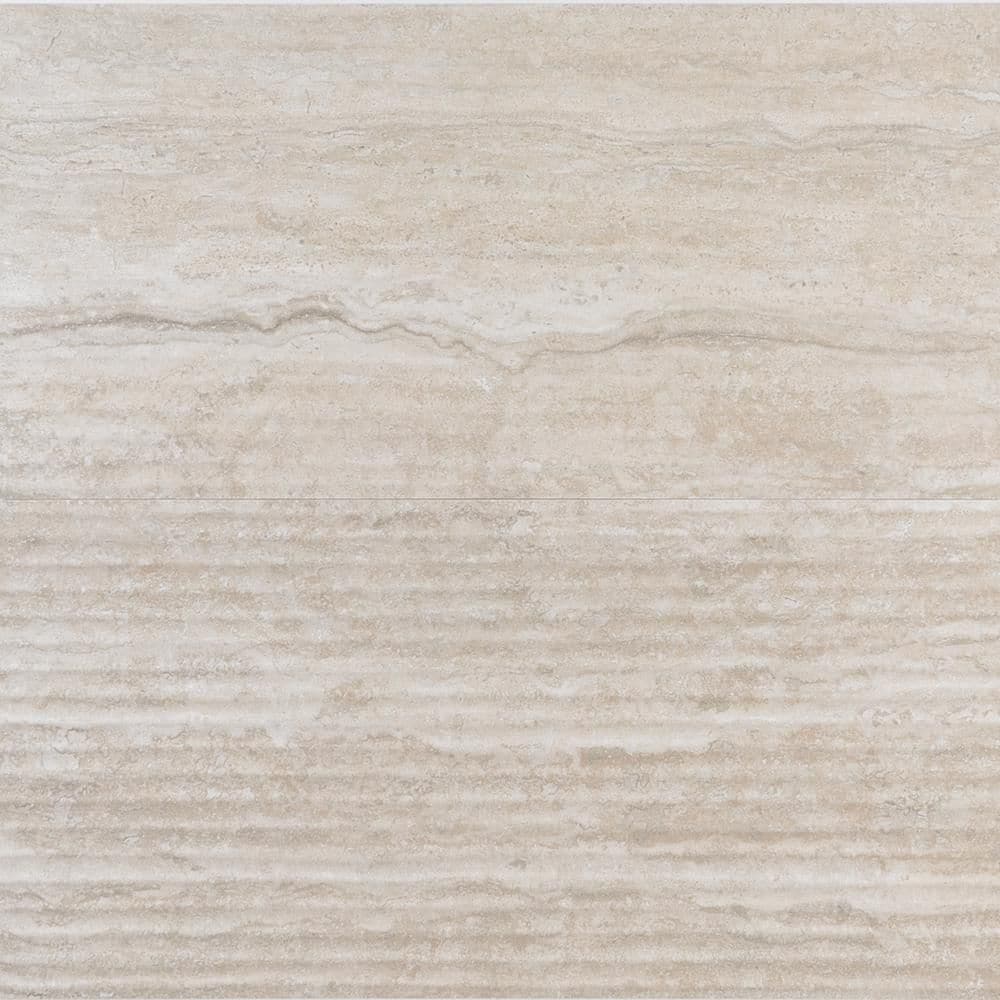 Jeffrey Court Wavy Taupe 12 in. x 35 in. Matte Ceramic Wall Tile (11. ...