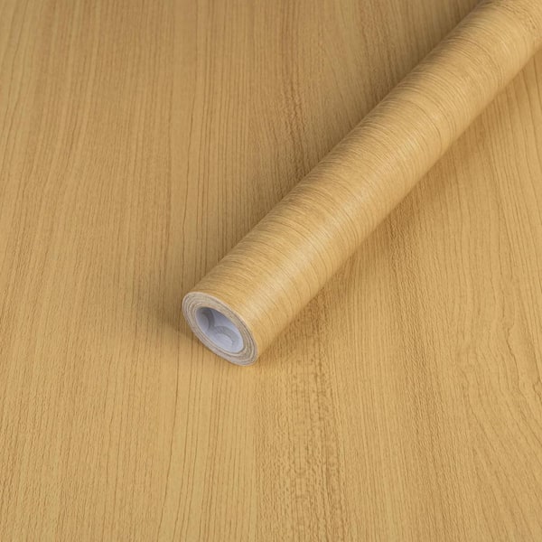 Light Wood Wood Grain Contact Paper Peel and Stick Wallpaper Roll (Set ...