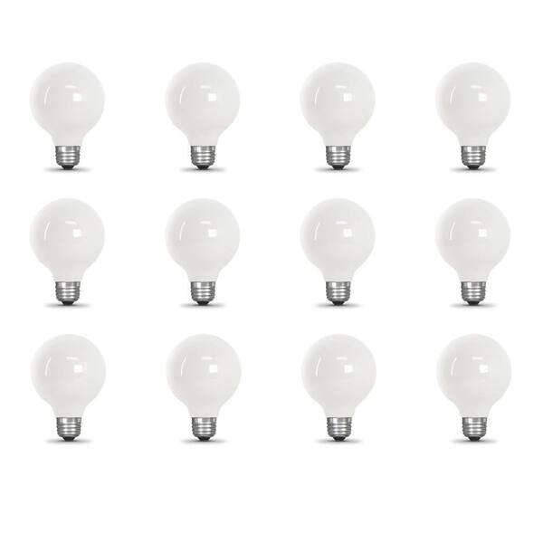Feit Electric 60-Watt Equivalent G25 Globe Dimmable Filament White CEC ... Feit Electric 60-Watt Equivalent G25 Globe Dimmable Filament White CEC ...
