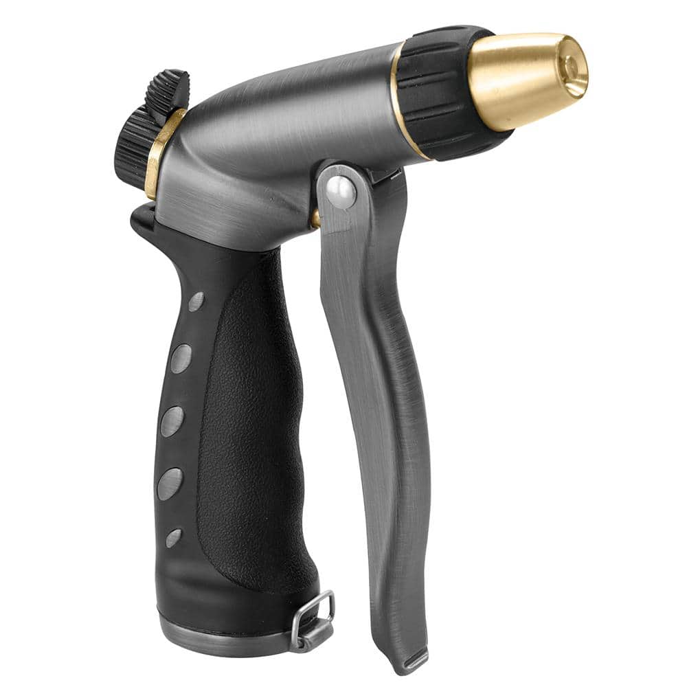 Orbit Adjustable Zinc Front Trigger Spray Hose Nozzle - Antique Black ...