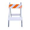 Three D Traffic Works 8 in. Plywood/Metal Type I Barricade 250218 - The ...