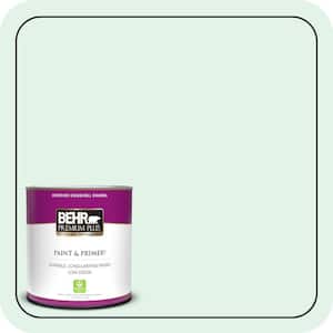 BEHR ULTRA 1 qt. #480C-1 Light Mint Semi-Gloss Enamel Exterior Paint ...