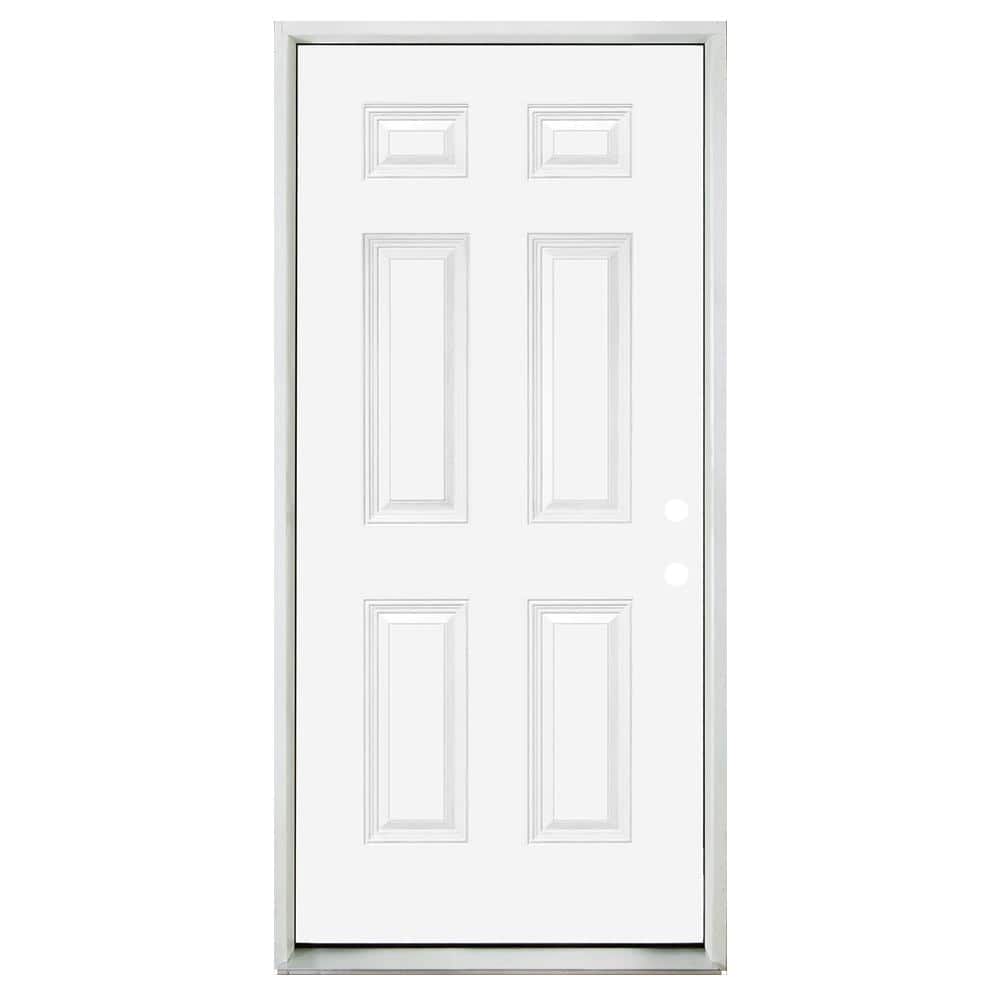 Reviews for Builders Choice 32 in. x 80 in. 6 Panel Left-Hand/Inswing ...