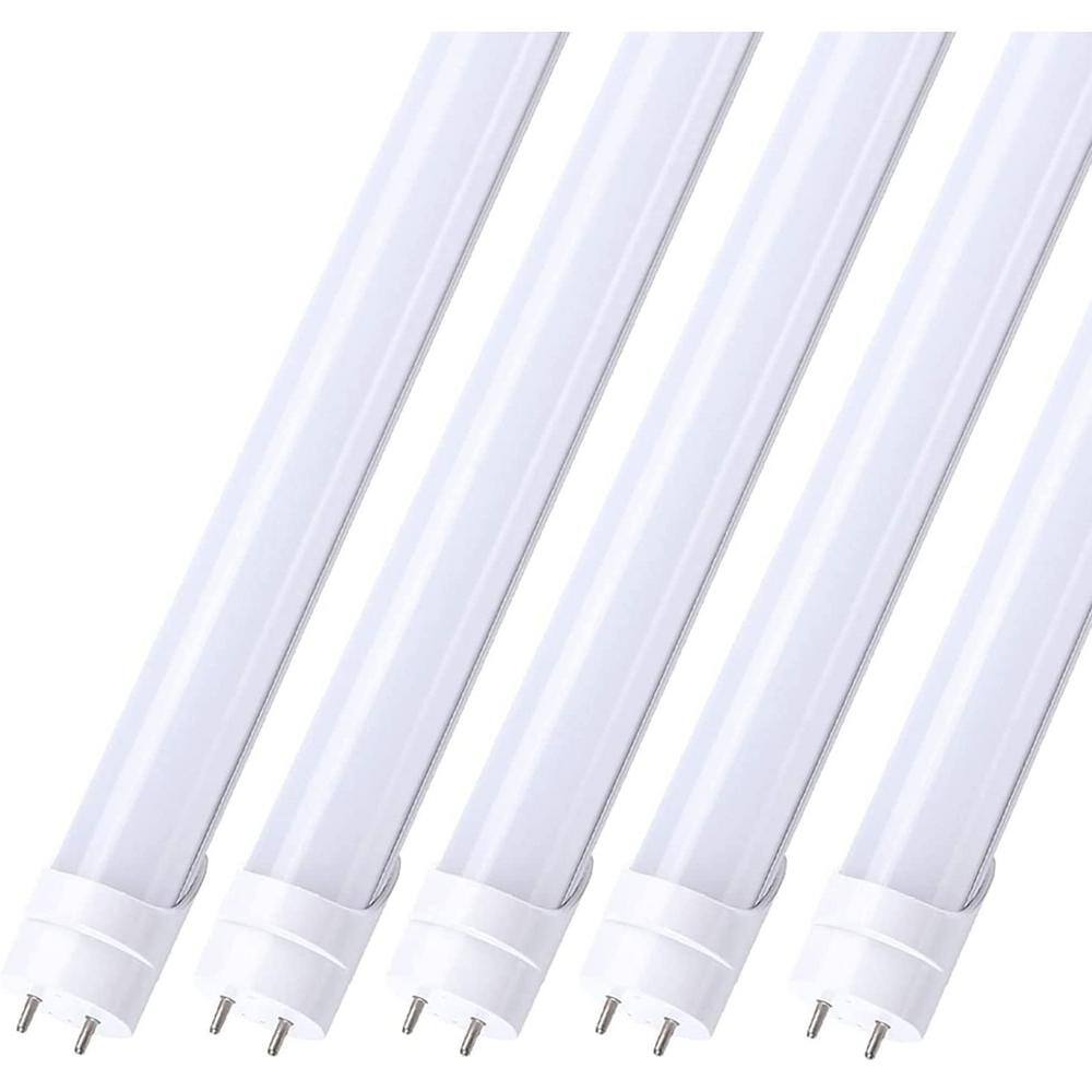 JAZAVA 40-Watt Equivalent 48 in. Linear Tube T8 G23 LED Tube Light Bulb ...
