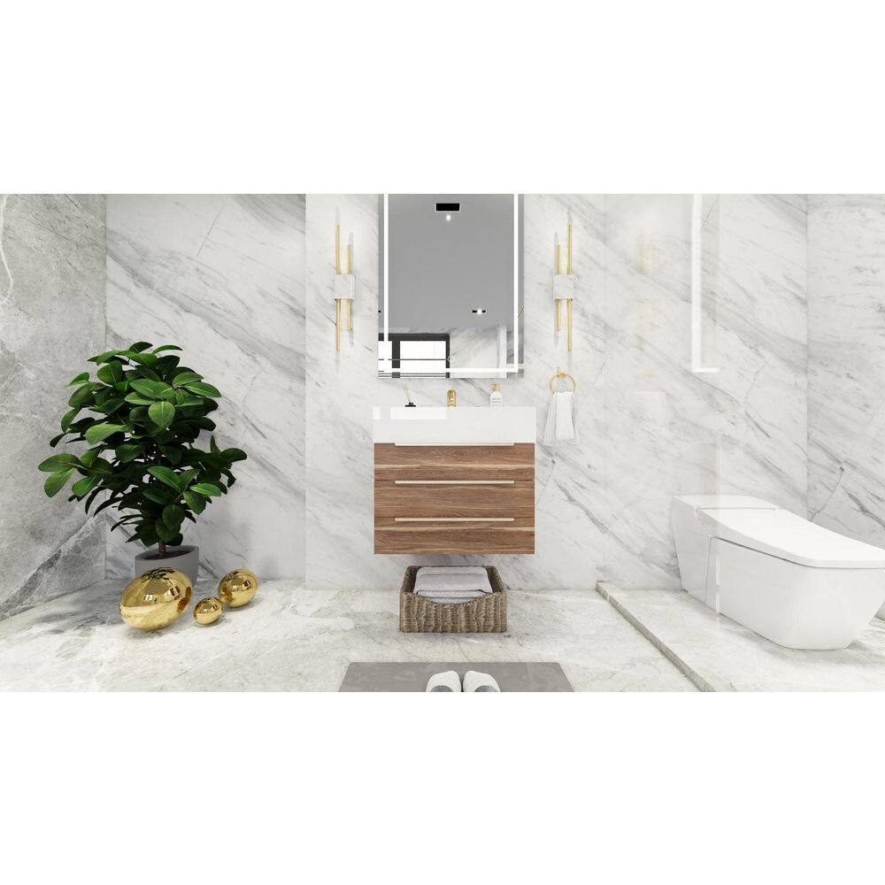 BV Better Vanity Bethany 24 in. W x 20 in. D x 22 in. H Single Sink ...