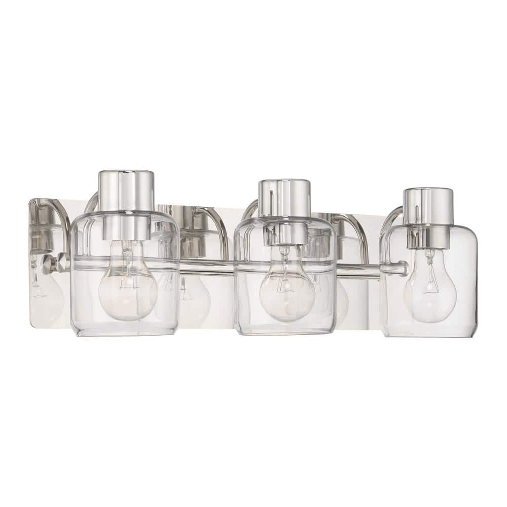 CRAFTMADE Rori 20.25 in. 3-Light Polished Nickel Finish Vanity Light ...
