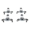 Vestil 12 in. W x 10-3/4 in. D 300 lbs. Capacity Leg Dolly LEG-D-12-4PK ...