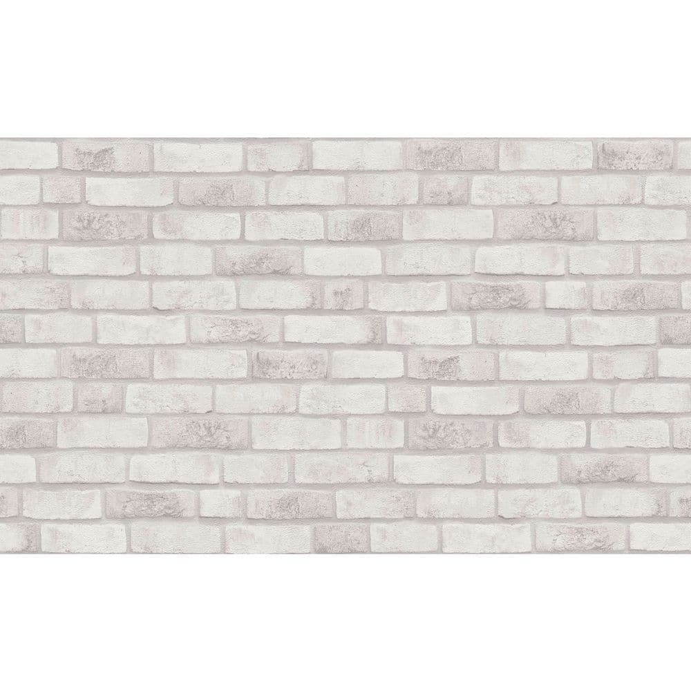 Bricks and More Collection White Brick Weathered Effect Matte Finish ...