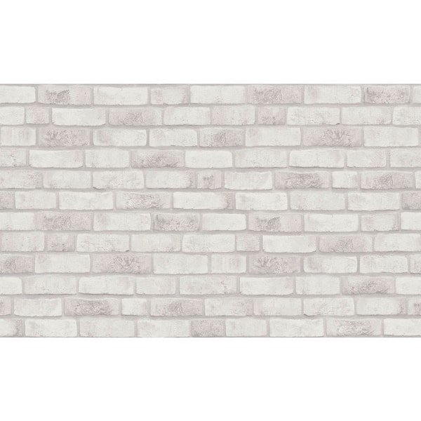 Bricks and More Collection White Brick Weathered Effect Matte Finish ...