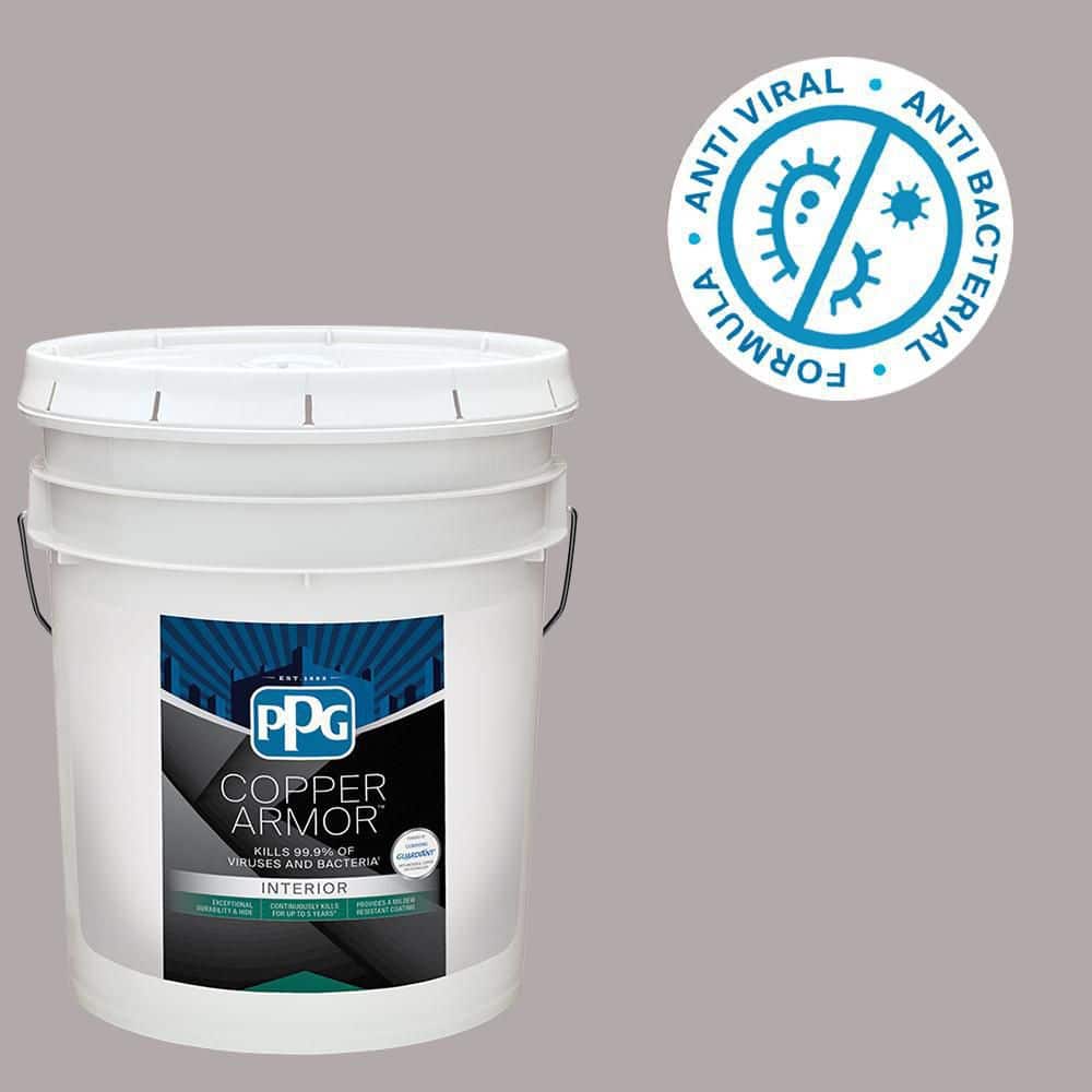 COPPER ARMOR 5 gal. PPG1004-4 Silver Service Eggshell Antiviral and ...