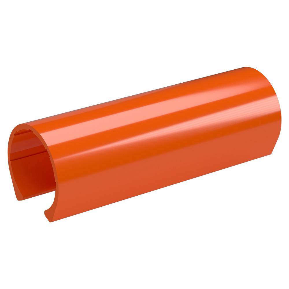 Formufit 1-1/4 in. x 4 in. Orange Pipe Clamp Schedule 40 Rigid PVC ...