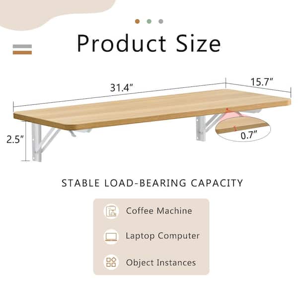 Fold down wall table for laundry room store