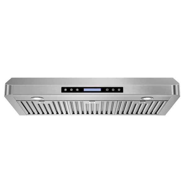 INATECK 42 in. 400 CFM Ducted Under Cabinet Range Hood with 3-Venting ...