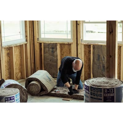 Faced - R13 - 2x4 Wall - Insulation - Building Materials - The Home Depot