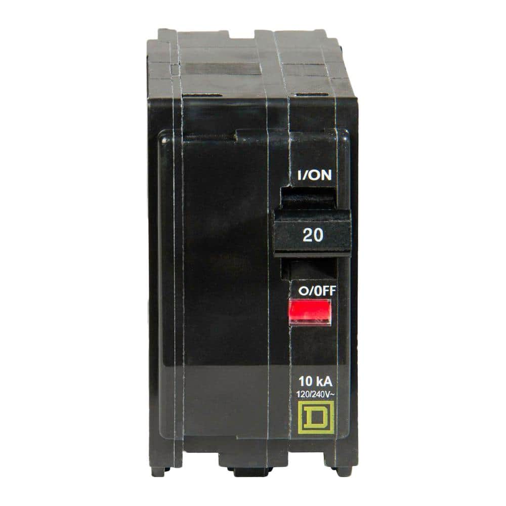 Square D QO 20 Amp 2-Pole Circuit Breaker (3-Pack) QO220CP3 - The Home ...