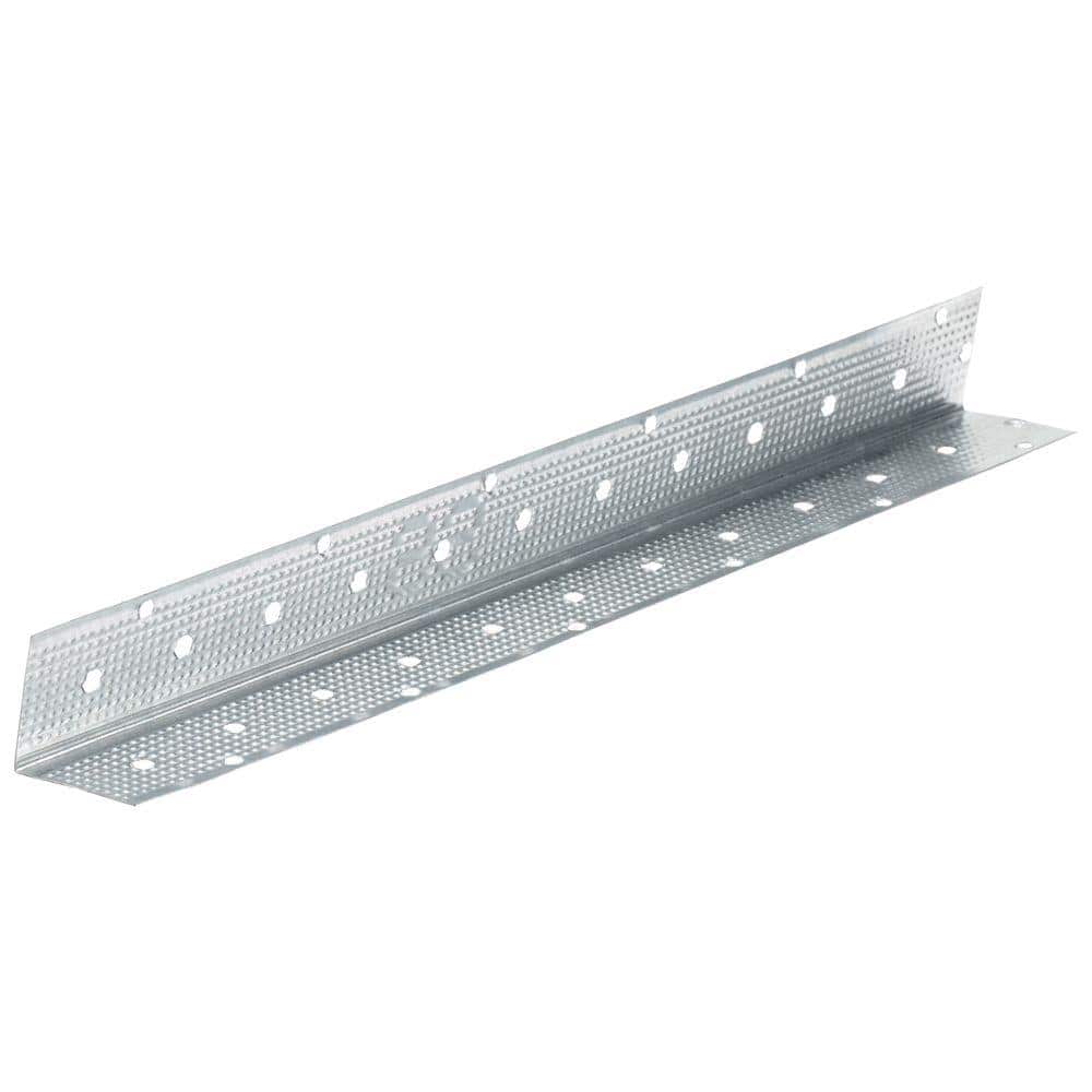 Super Stud Building Products 1-1/4 in. x 8 ft. Galvanized Steel Corner ...