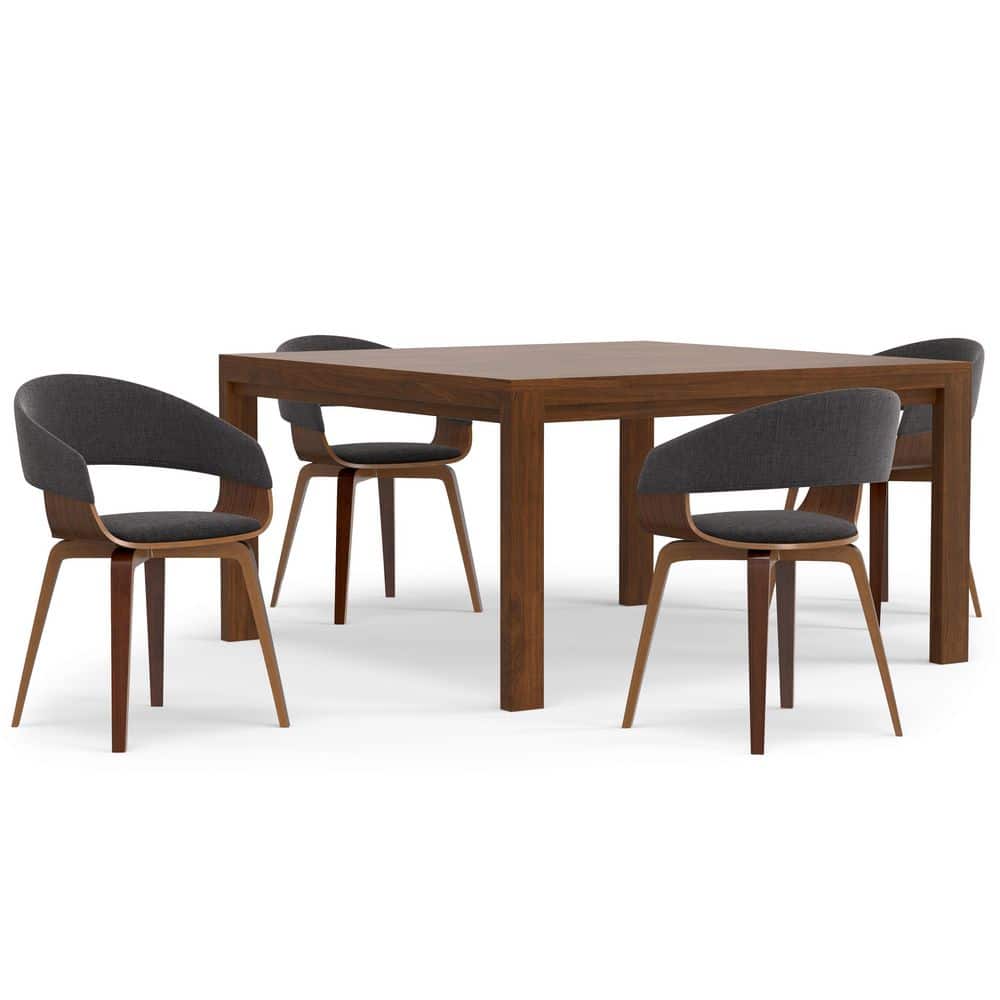 Simpli Home Lowell / Wilson 5-Piece Dining Set LO5DS004WLSCGWL - The ...