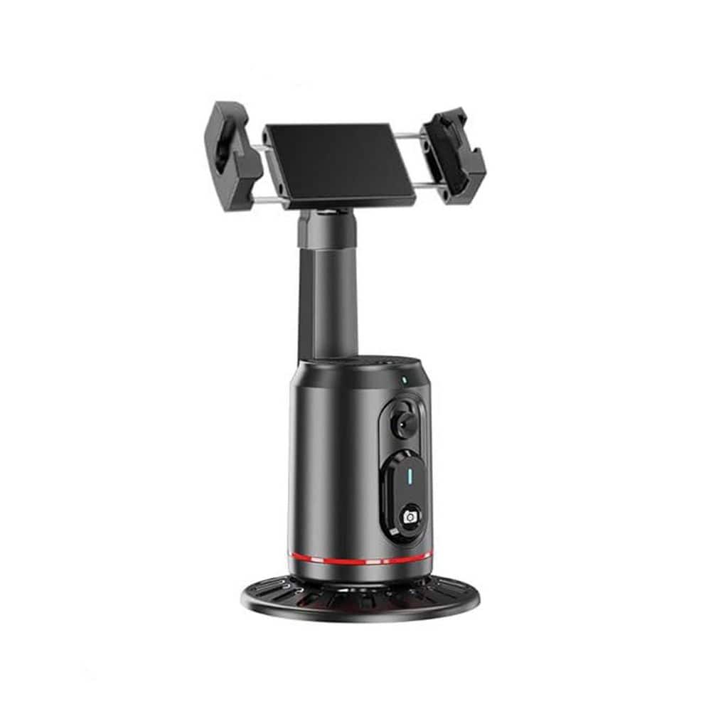 OBJLGEV 360° Auto Tracking Phone Holder with Remote, Rotating Stand for ...