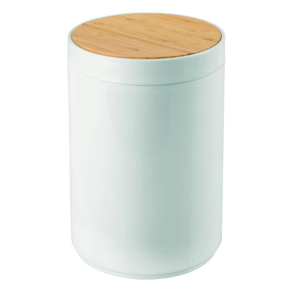 FAWEY TRED INC 1.3 Gal. Mint Green Plastic Circular Trash Can with ...