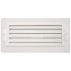 Decor Grates 4 in. x 10 in. Plastic Floor Register, White PL410-WH ...