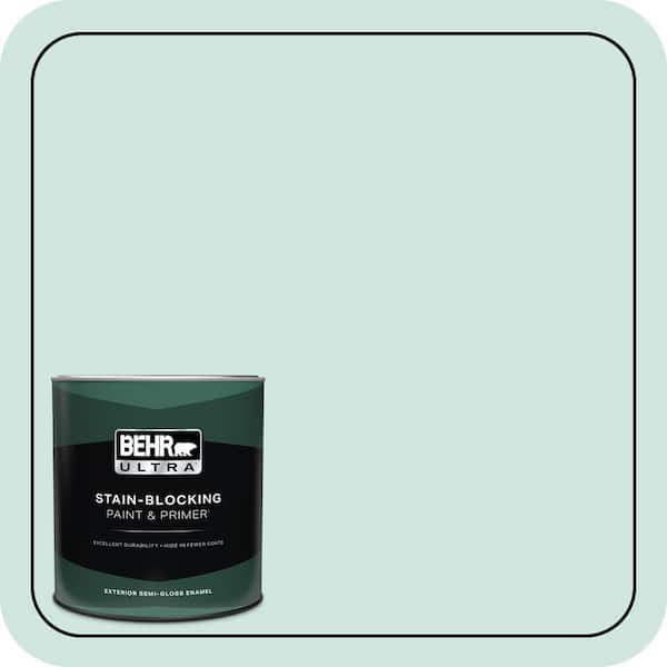BEHR ULTRA 1 qt. #HDC-CT-26A Seaglass Semi-Gloss Enamel Exterior Paint ...