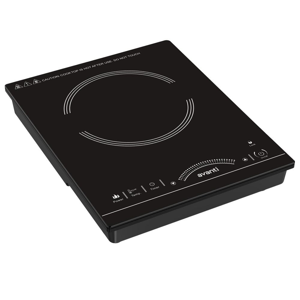 Avanti 1800W 11.75 in. W Portable Induction Cook-Top with 1-Element, in ...