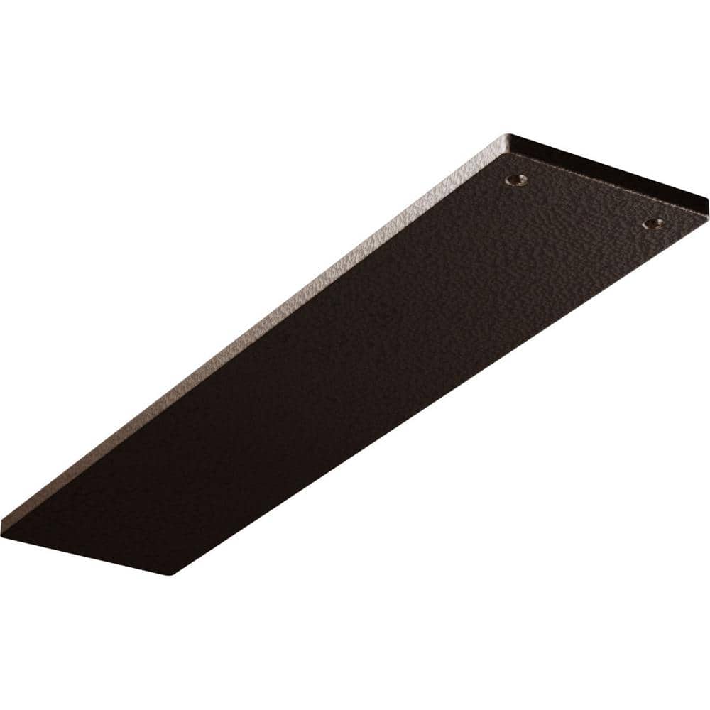 Ekena Millwork 0.25 in. x 3 in. x 14 in. Steel Hammered Dark Bronze ...