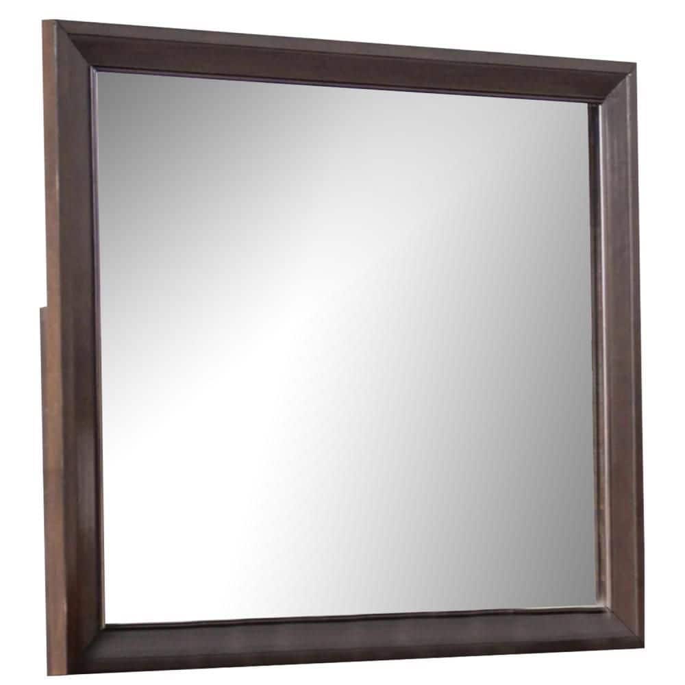 Benjara Nitz Espresso Brown 1.5 in. W x 36 in. H Modern and ...
