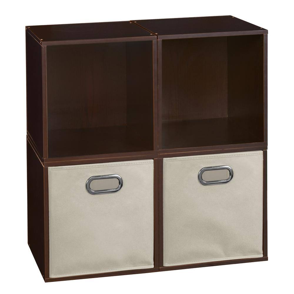 Niche 26 in. H x 26 in. W x 13 in. D Wood 4- Cube Organizer ...