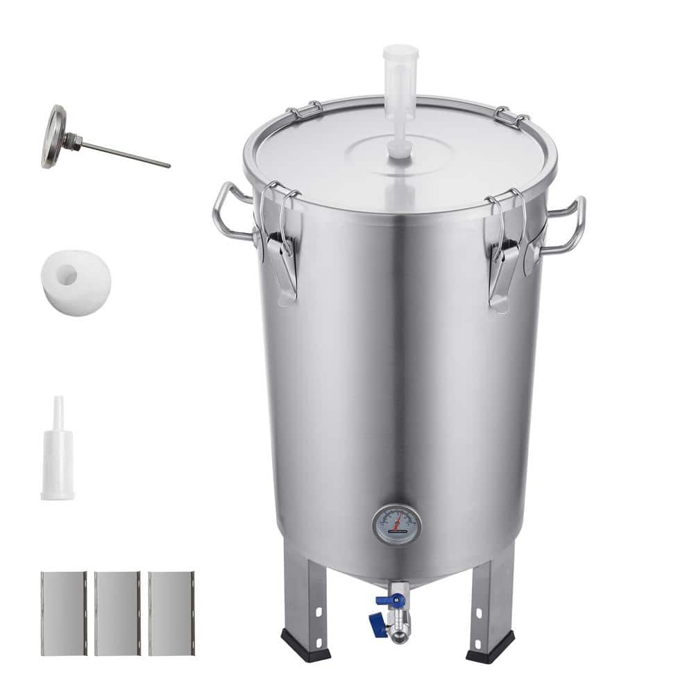 SVOPES 304 Stainless Steel Kettle, 8 gal. Beer Brew Fermenter, Brew ...