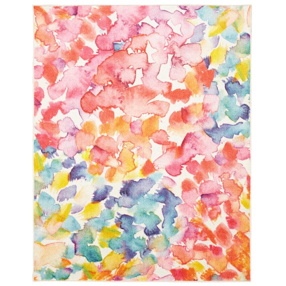 Mohawk Home Sunwashed Dream Multi 5 ft. x 8 ft. Floral Area Rug 049407 ...