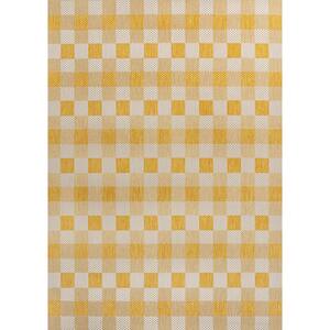 JONATHAN Y Darcy Traditional Geometric Bold Gingham Salmon/Cream 4 ft ...