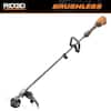 RIDGID 18V Brushless 14 in. Cordless Battery String Trimmer Tool Only R01201B The Home Depot