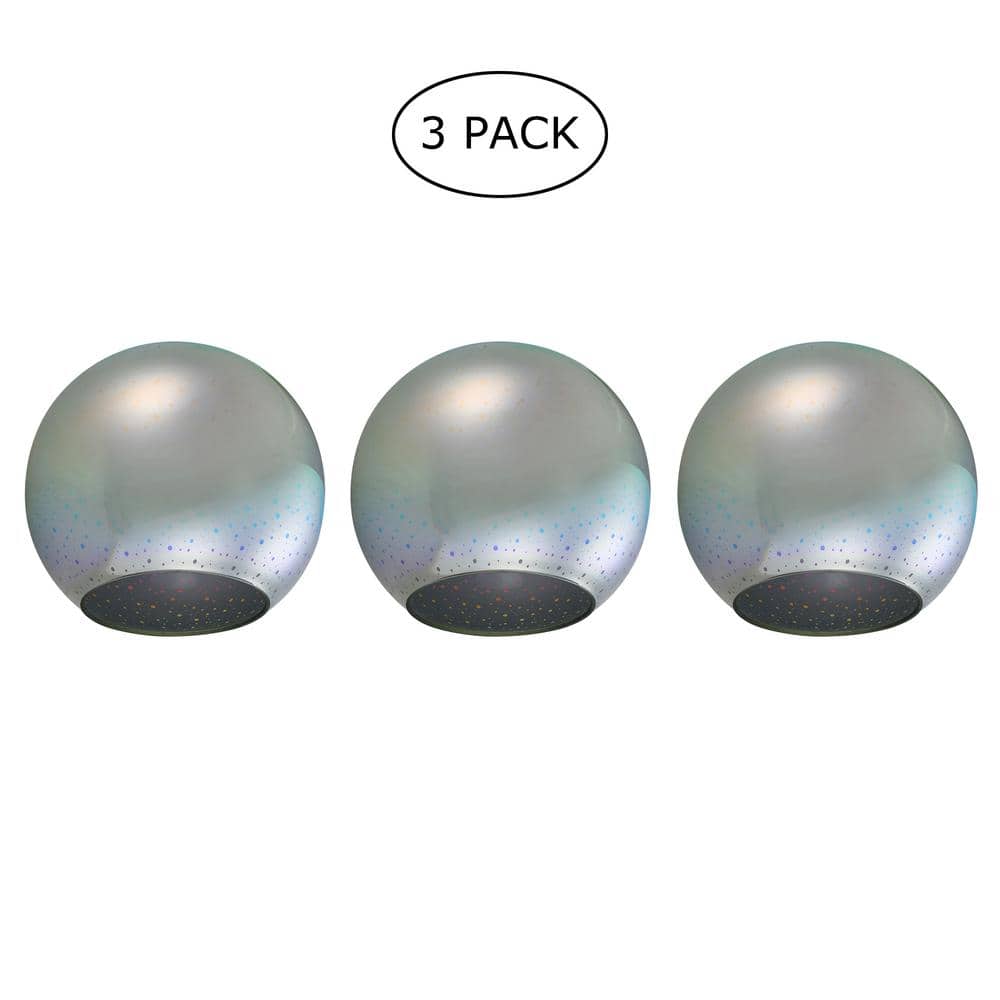 Faymart lighting 6.38 in. Fireworks Glass Globe Pendant Shade for Mini ...