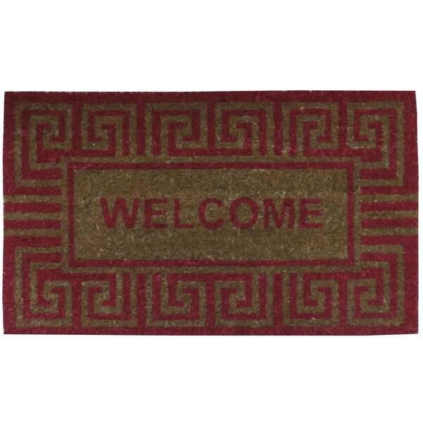 TrafficMaster PVC Printed 18 in. x 30 in. Greek Key Door Mat KFF/THD/40 ...