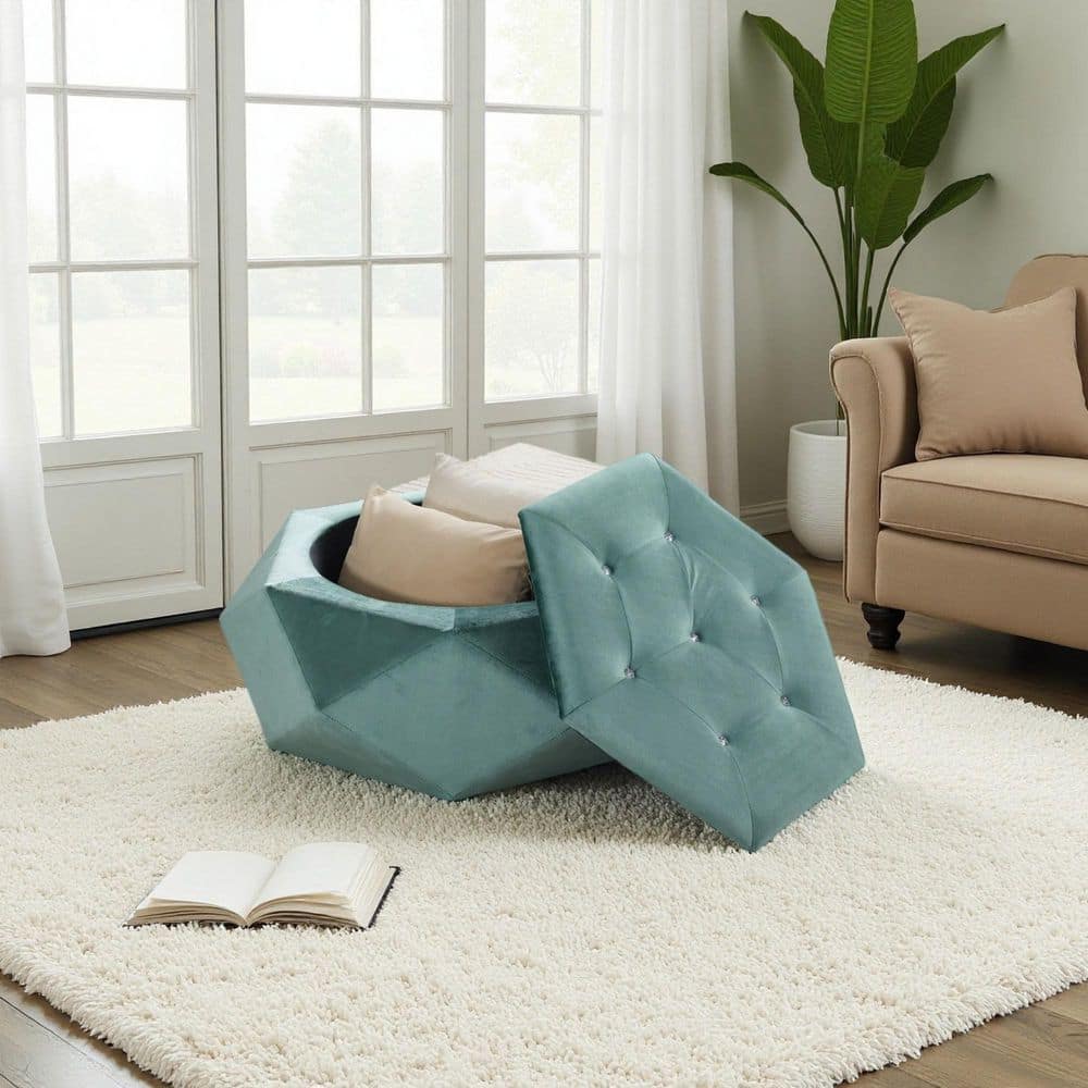 CHRISTOPHER KNIGHT HOME Berkamn Modern Glam Green Velvet Upholstery ...