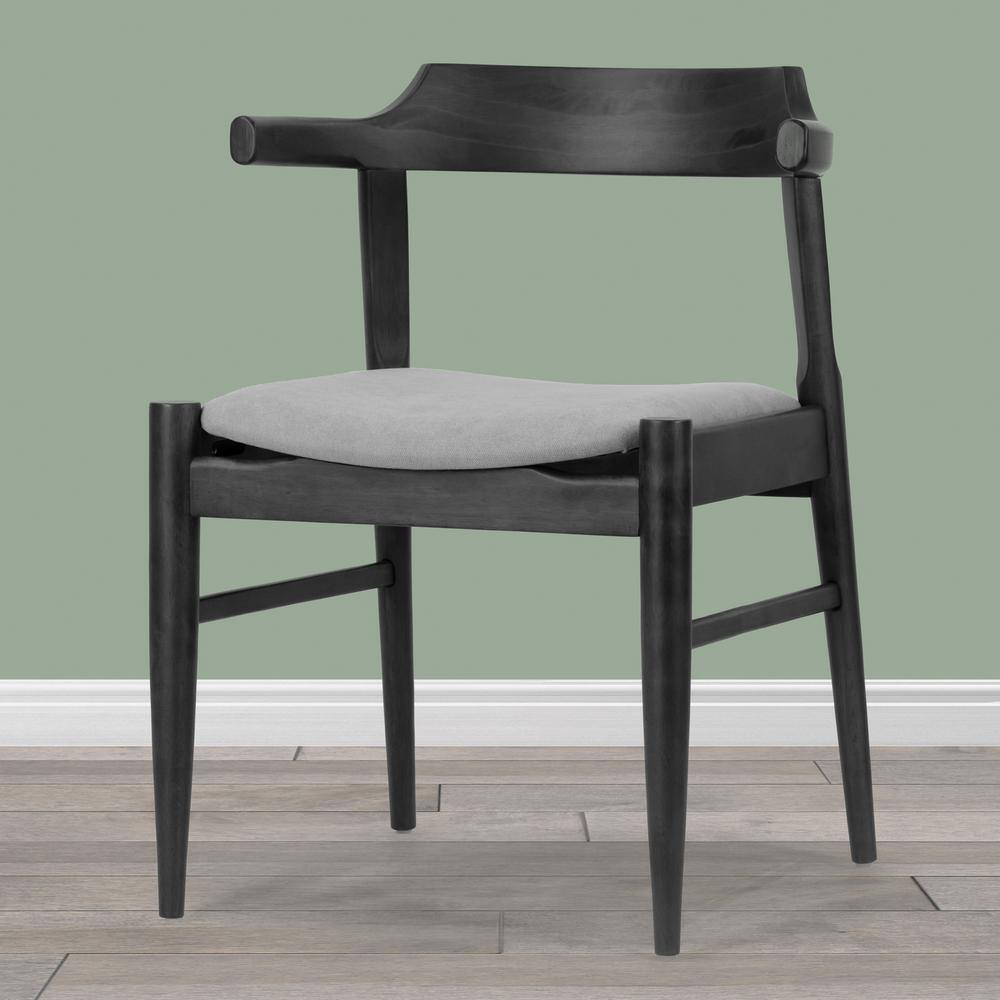 Reviews for Glamour Home Atlas Retro Modern Black Wood Chair with ...
