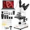 VEVOR Compound Trinocular Microscope 40x to 5000X Magnification ...