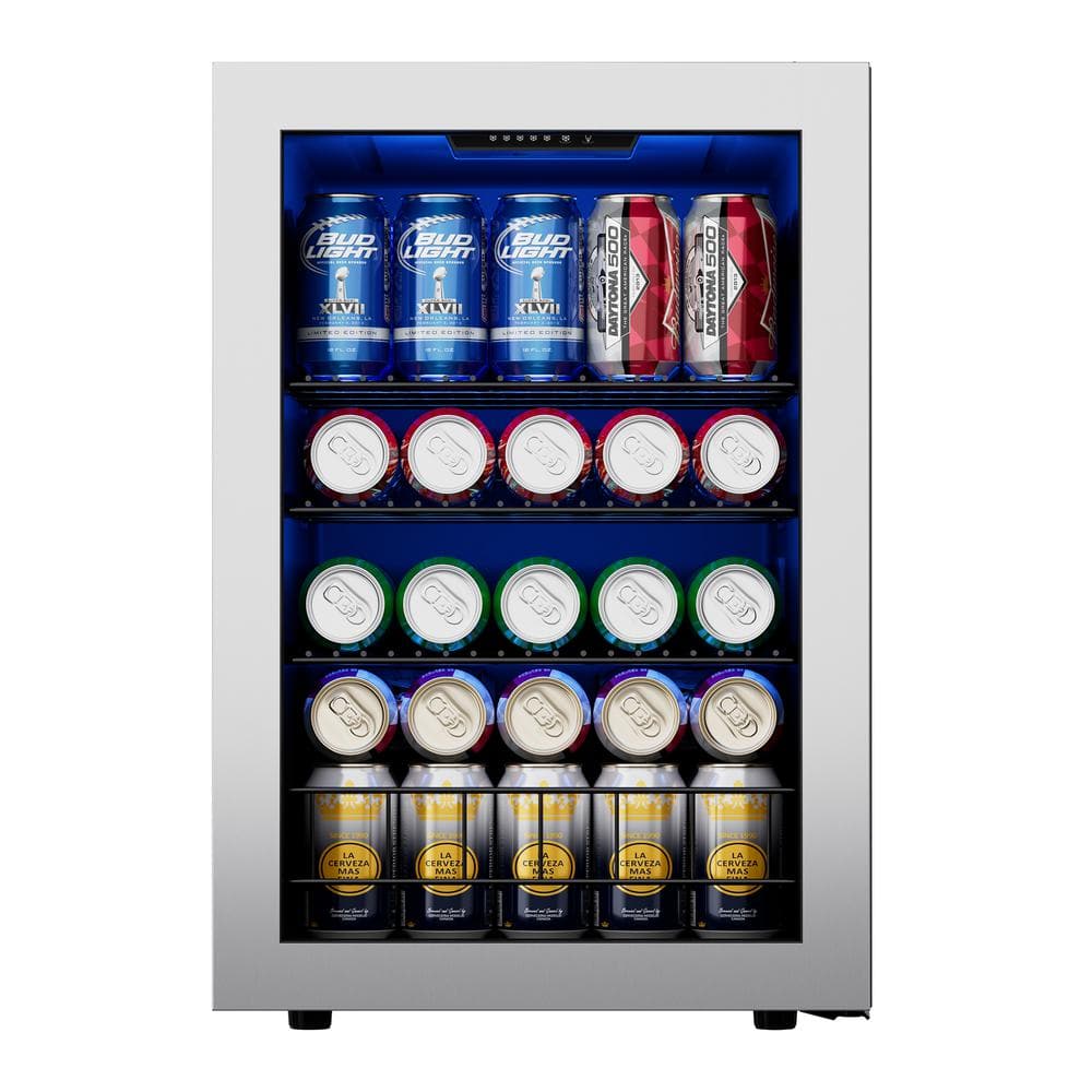 Ca'Lefort 16.9 in. Single Zone 82-Cans Beverage Cooler Freestanding ...