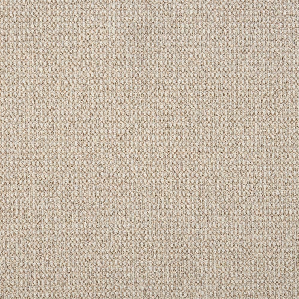 Natural Harmony 6 in. x 6 in. Loop Multi Level Carpet Sample - Sand ...