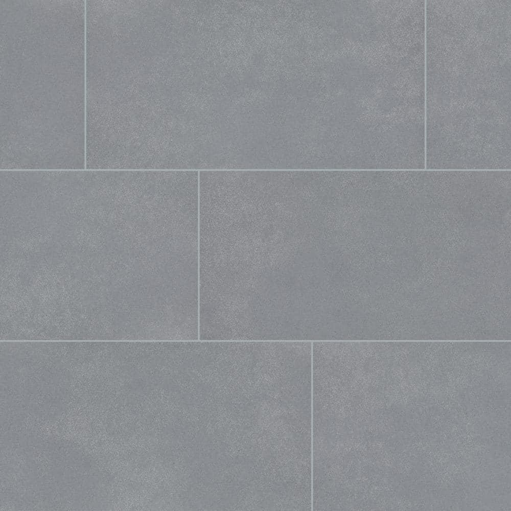 Daltile Cohesion Grey 12 in. x 24 in. Color Body Porcelain Floor and ...