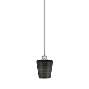 Albany 60-Watt 1-Light Brushed Nickel Pendant Mini Pendant Light Smoke ...