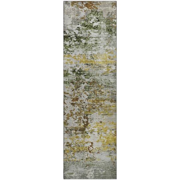 Addison Rugs Mayfield Premium Machine Washable Abstract AMF1830 Gold 2 ...