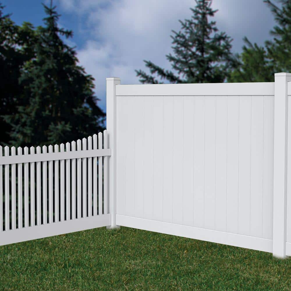 Barrette Outdoor Living Transition Bracket White for 2 in. x 3-1/2 in ...